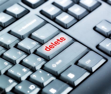 Keyboard With DELETE Button Stock Photo Mr Brightside