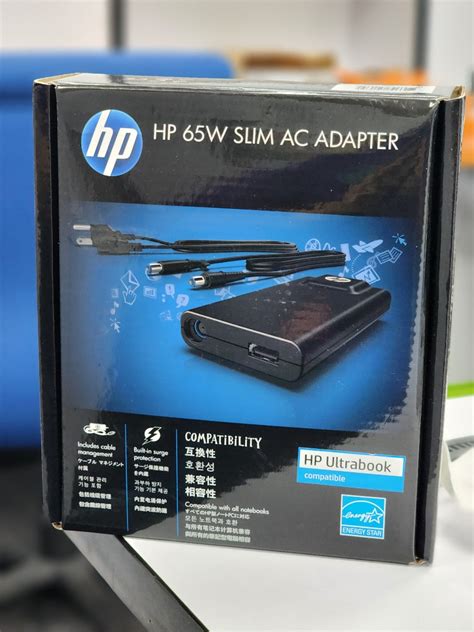 Original HP 65W Slim AC Adapter Computers Tech Parts Accessories Chargers On Carousell