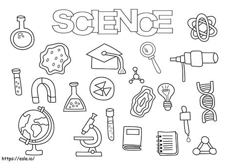 Science Printable Coloring Page