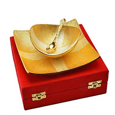 Silver And Gold Plated Brass Bowl Set At Rs 550piece Decorative Brass Handicrafts In Jaipur