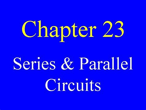 Rlc Series And Parallel Circuit Ppt Circuit Diagram