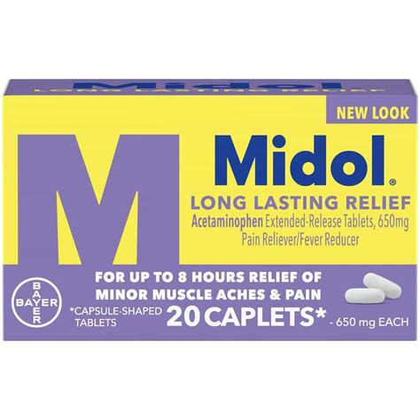 Midol Long Lasting Relief Caplets Shop At Carewell