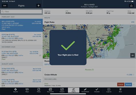 How To File An Ifr Flight Plan In Foreflight Ipad Pilot News
