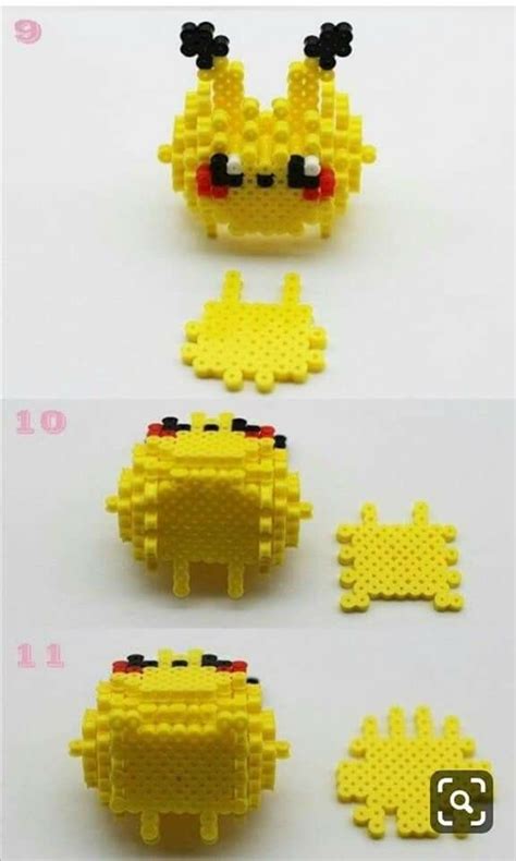 Totally Awesome 3d Perler Bead Pikachu And Squirtle Free Patterns Artofit