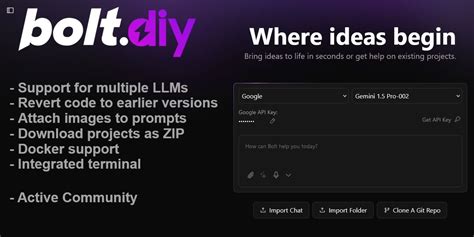 Bolt Diy The Official Open Source Version Of Bolt AlternativeTo