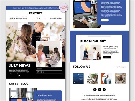 Gravitate Digital Edm Email Marketing Campaign Design On Behance