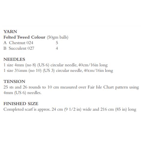 Rowan Ladies Jade Scarf Knitting Pattern Using Felted Tweed Colour
