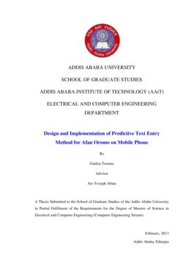 Fillable Online Etd Aau Edu Design And Implementation Of Predictive