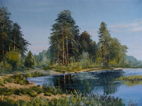 Картина Лесной пруд. Размеры: 80x60, Год: 2015, Цена: 50000 рублей ...