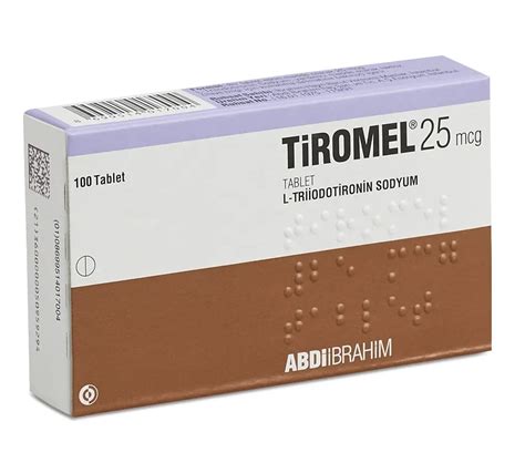 Buy Triomel Liothyronine Sodium 25mcg 100 Tabs Online