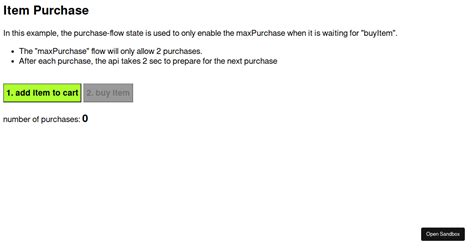 Solution 2 Use Of The Flow State Codesandbox