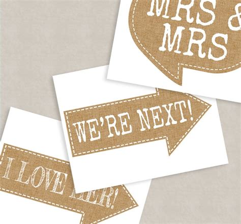 35 Same Sex Brides Wedding Photo Props Printable Photobooth Etsy Uk