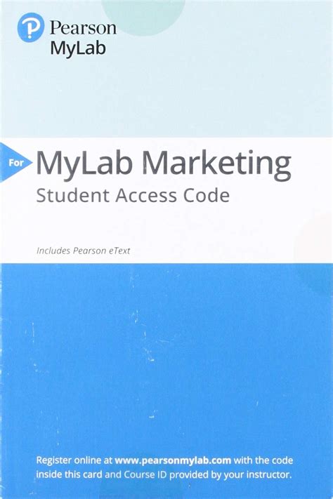 MyLab Marketing With Pearson EText Component Access Card Semester Amazon