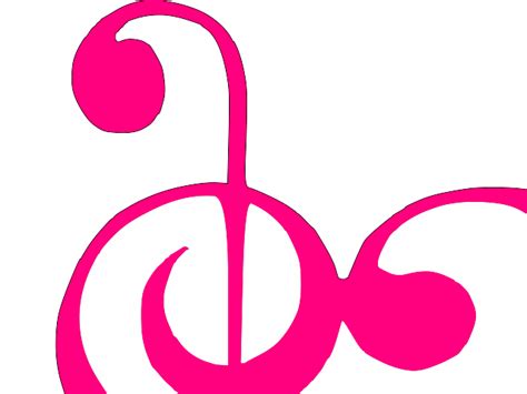Pink Treble Bass Clef Heart Clip Art At Vector Clip Art