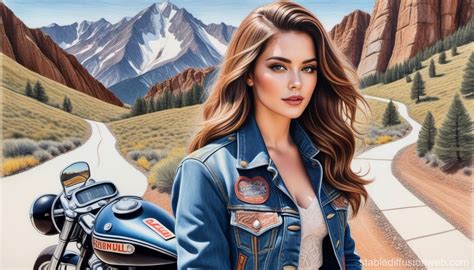 Rock And Roll Beauty On A Vintage Bike Stable Diffusion Online