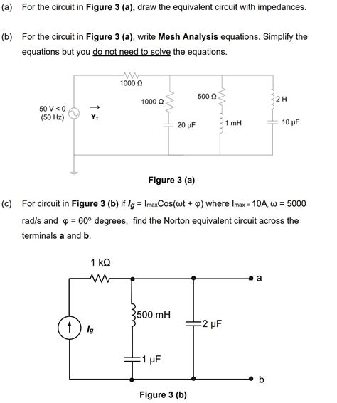 Solved A For The Circuit In Figure A Draw The Chegg