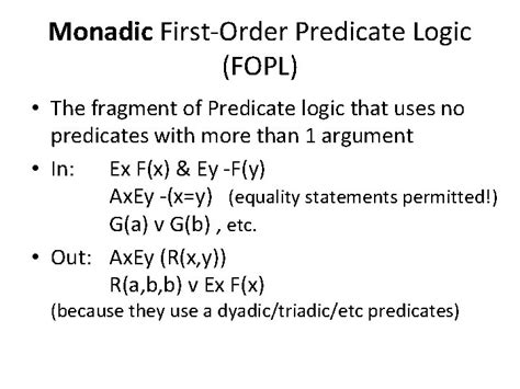 Monadic Predicate Logic Is Decidable Boolos Et Al