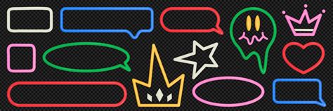 Premium Vector Set Of Different Speech Bubble Frames In 3d Style