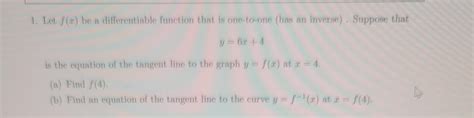 solved 1 let f x be a differentiable function that is