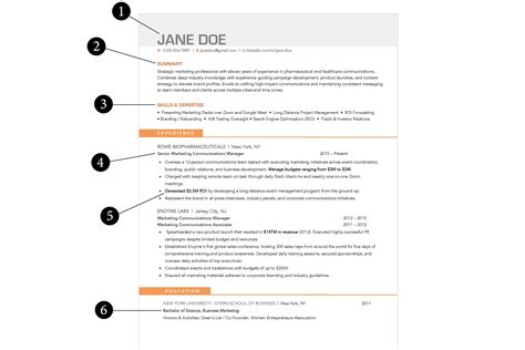 Stand Out Resume Examples