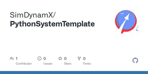 Github Simdynamx Pythonsystemtemplate