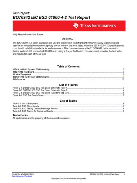 Esd Test Report Pdf Electrostatic Discharge Electrical Engineering