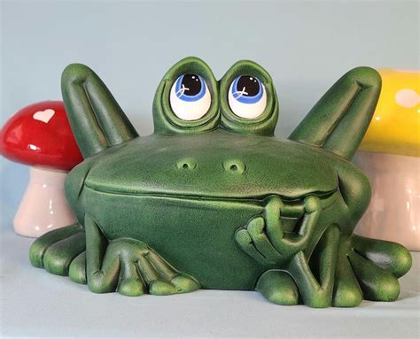 Oversized Ceramic Frog Statue Large Thinking Frog For Garden Decor