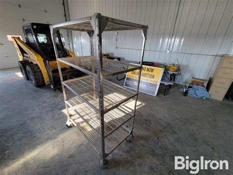 5 Tier Rolling Wire Rack Bigiron Auctions