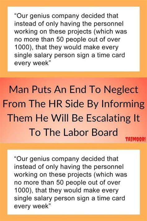Man Puts An End To Neglect From The HR Side By Informing Them He Will Be Escalating It To The
