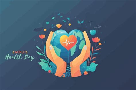 Día Mundial De La Salud Vector Premium