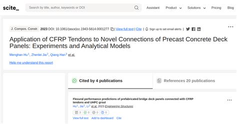 Application Of Cfrp Tendons To Novel Connections Of Precast Concrete