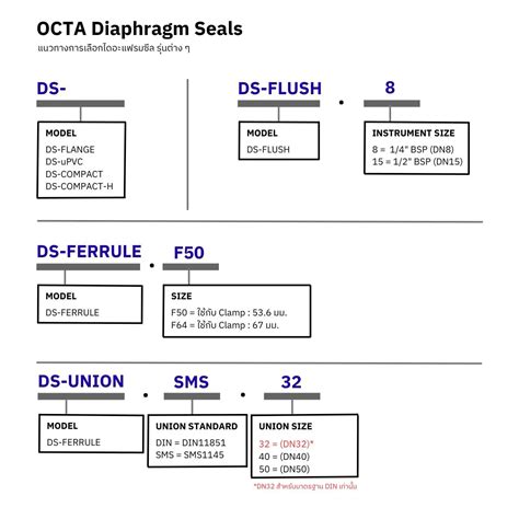 High Pressure Diaphragm Seals รุ่น Ds Flush งานแรงดันสูง