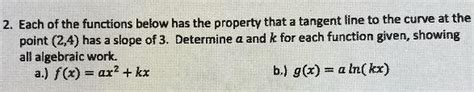 Solved 2 Each Of The Functions Below Has The Property That