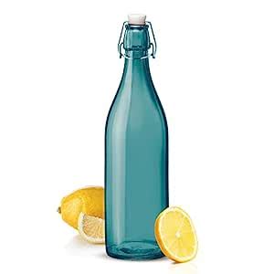Treo By Milton Giara Bottle Silica Glass 1000 Ml 1 Pc Light Blue