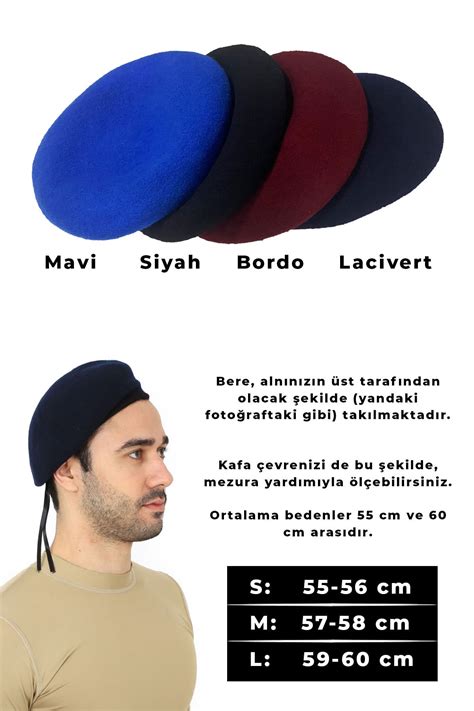 Kordak Military Beret Tanker Claret Red Blue Commando Navy Blue