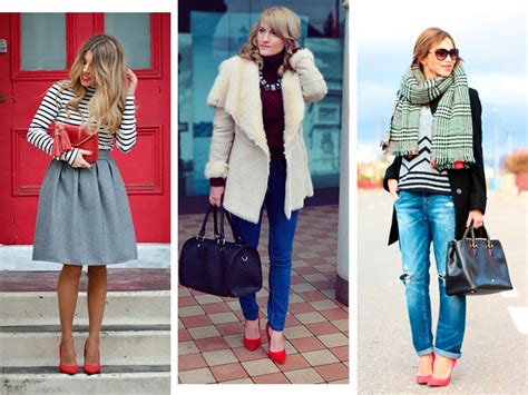 Tacones Rojos Con Outfits De Invierno ActitudFem