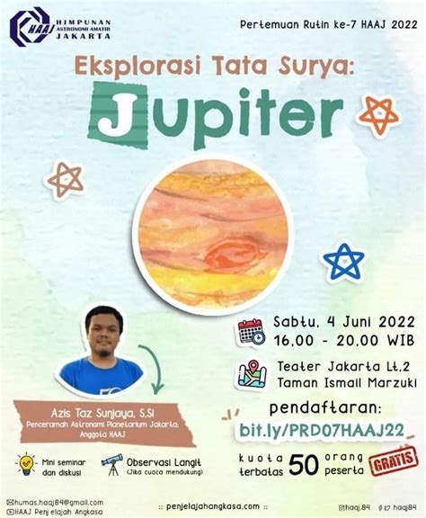 Eksplorasi Tata Surya Jupiter Pertemuan Rutin Daring Ke 7