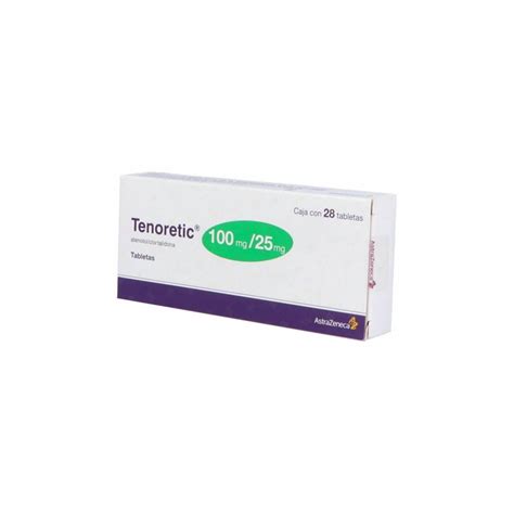 Tenoretic 100 Mg 25 Mg Caja Con 28 Tabletas