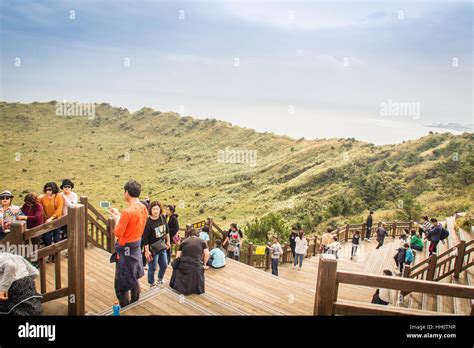 Jeju Island Korea November 13 2016 The Tourist Visited Seongsan
