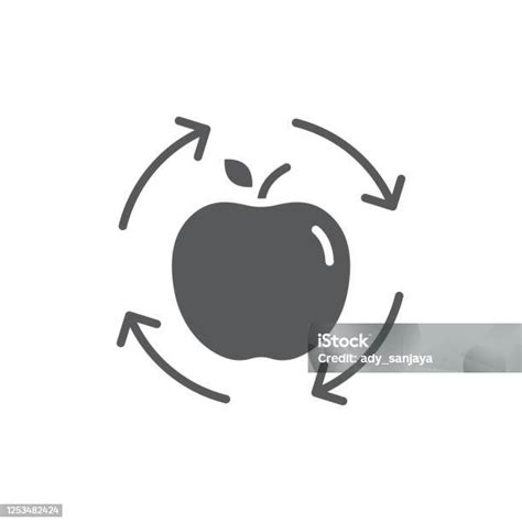 흰색 배경에 격리된 유기농 식품 벡터 아이콘 기호 재활용 0명에 대한 스톡 벡터 아트 및 기타 이미지 0명 과일 깨끗한 Istock