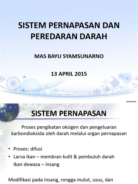Sistem Pernapasan Dan Peredaran Darah Pdf
