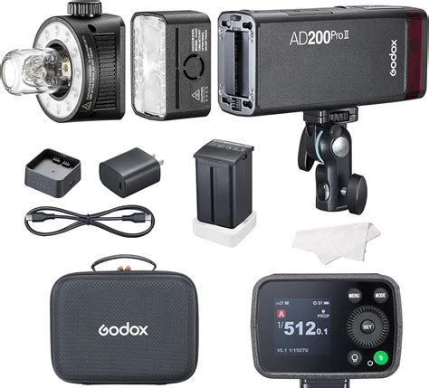 Amazon.com : GODOX AD200 Pro II AD200Pro II Strobe Flash, TTL 200W ...