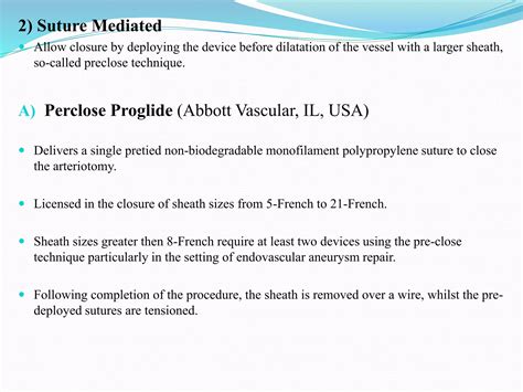 Vascular Closure Devices Pptx