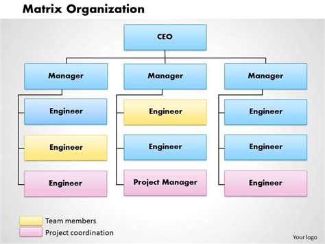 Matrix Organization Chart Powerpoint