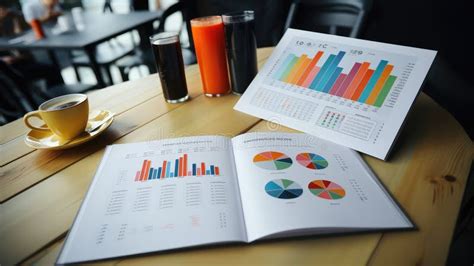 Data Brochure With Tables Stock Illustration Illustration Of