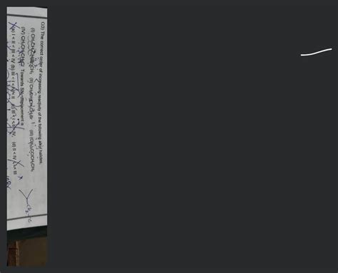 Q3 The Correct Order Of Increasing Reactivity Of The Following Alkyl Hal