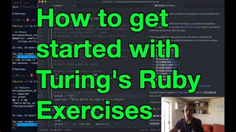 Intro To Ruby Exercises And Stringsrb Youtube
