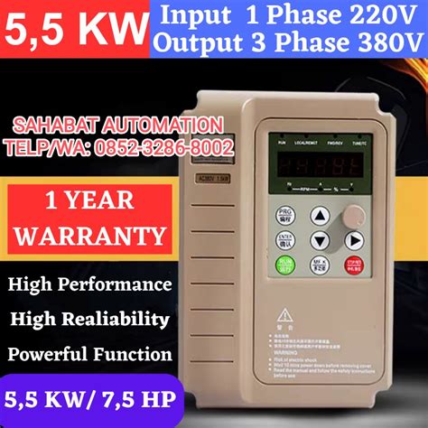 Jual Inverter Phase Ke Phase KW KW Input Phase V Output Phase V Inverter