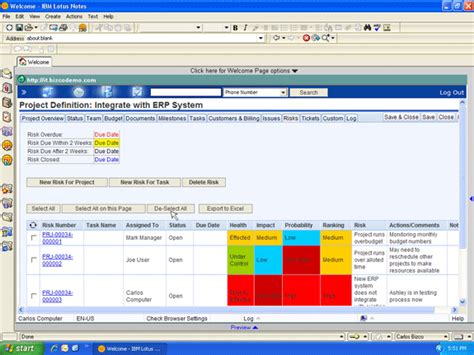 Managing Project Risks With Lotus Notes Tracker Suite