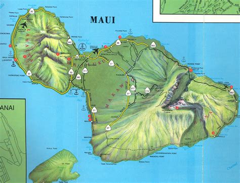 Maui Physical Map Maui Hi • Mappery